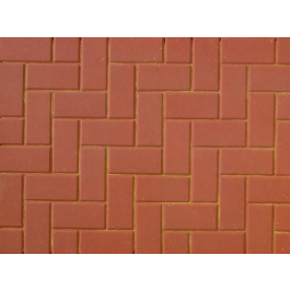 Brett Omega Concrete Block Paving Red 200mm x 100mm x 50mm (Each)